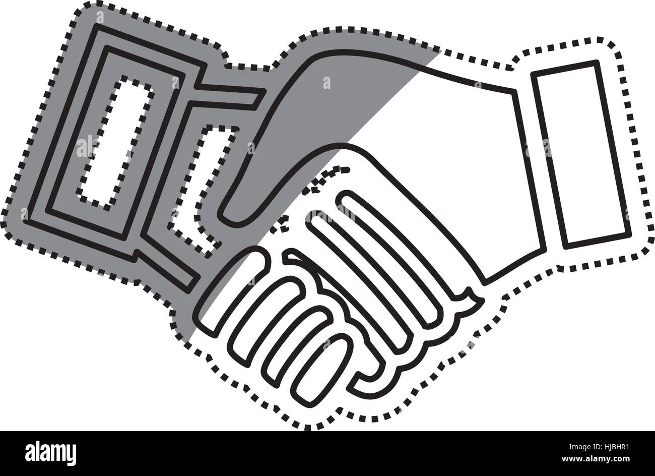 Handshake Pictogram Symbol Icon Vector Stock Vector Images - Alamy