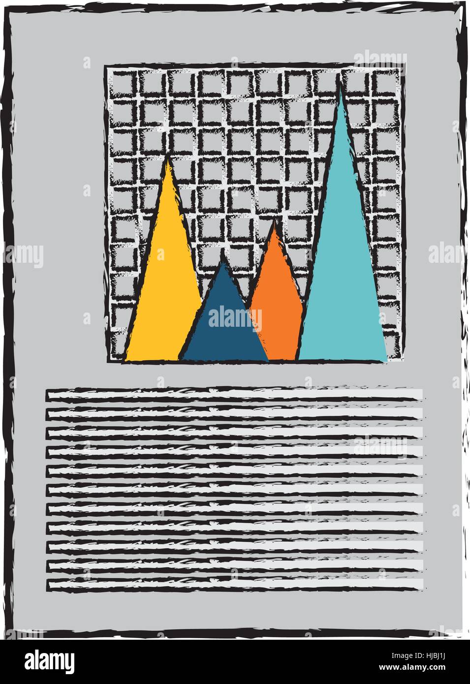 Financial chart report icon vector illustration graphic design Stock ...