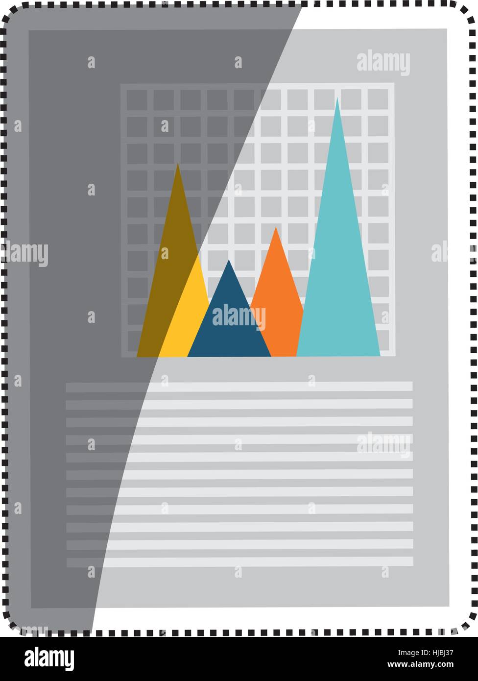 Financial chart report icon vector illustration graphic design Stock ...