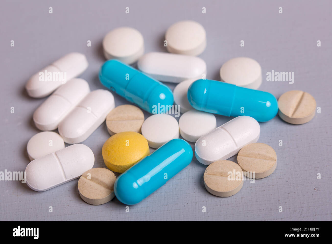 different Tablets pills capsule heap mix therapy drugs Stock Photo - Alamy