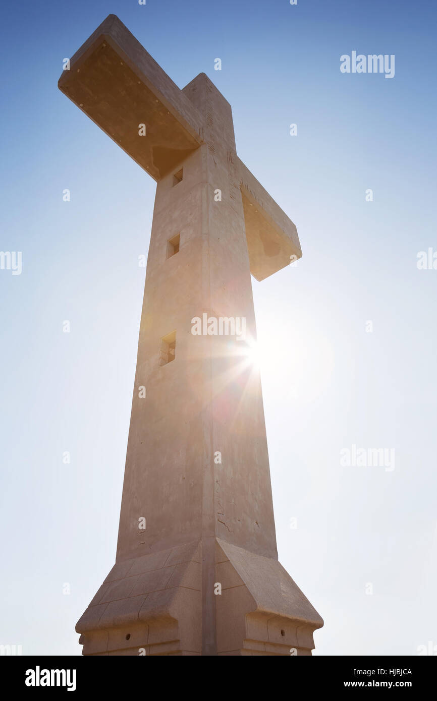 Big Cross at Mount Filerimos on the Island of Rhodes, Greece Stock ...