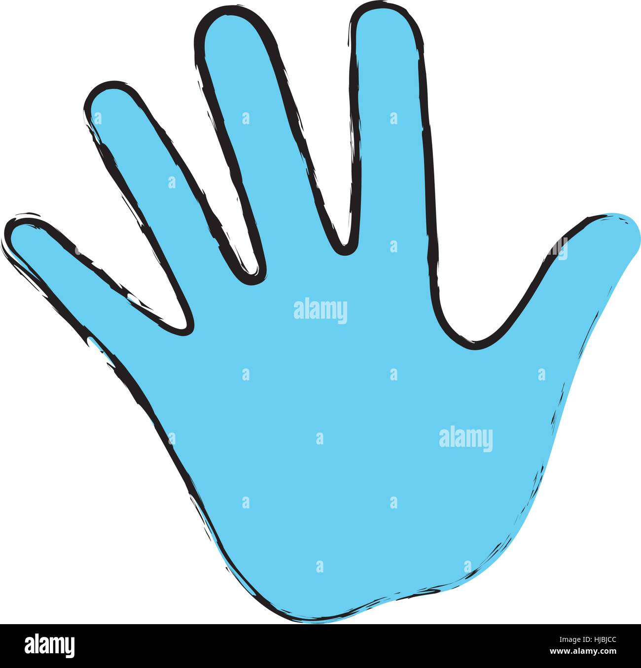 Human hand symbol icon vector illustration graphic design Stock Vector ...