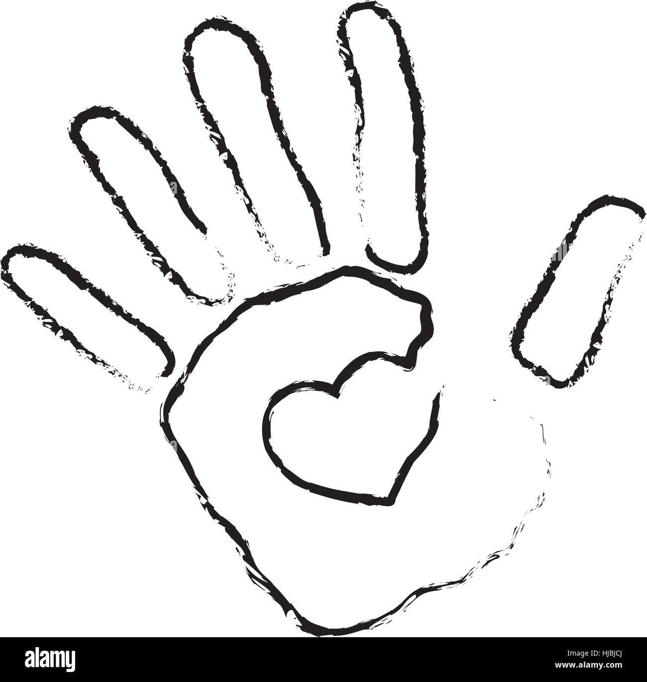 Human hand symbol icon vector illustration graphic design Stock Vector ...