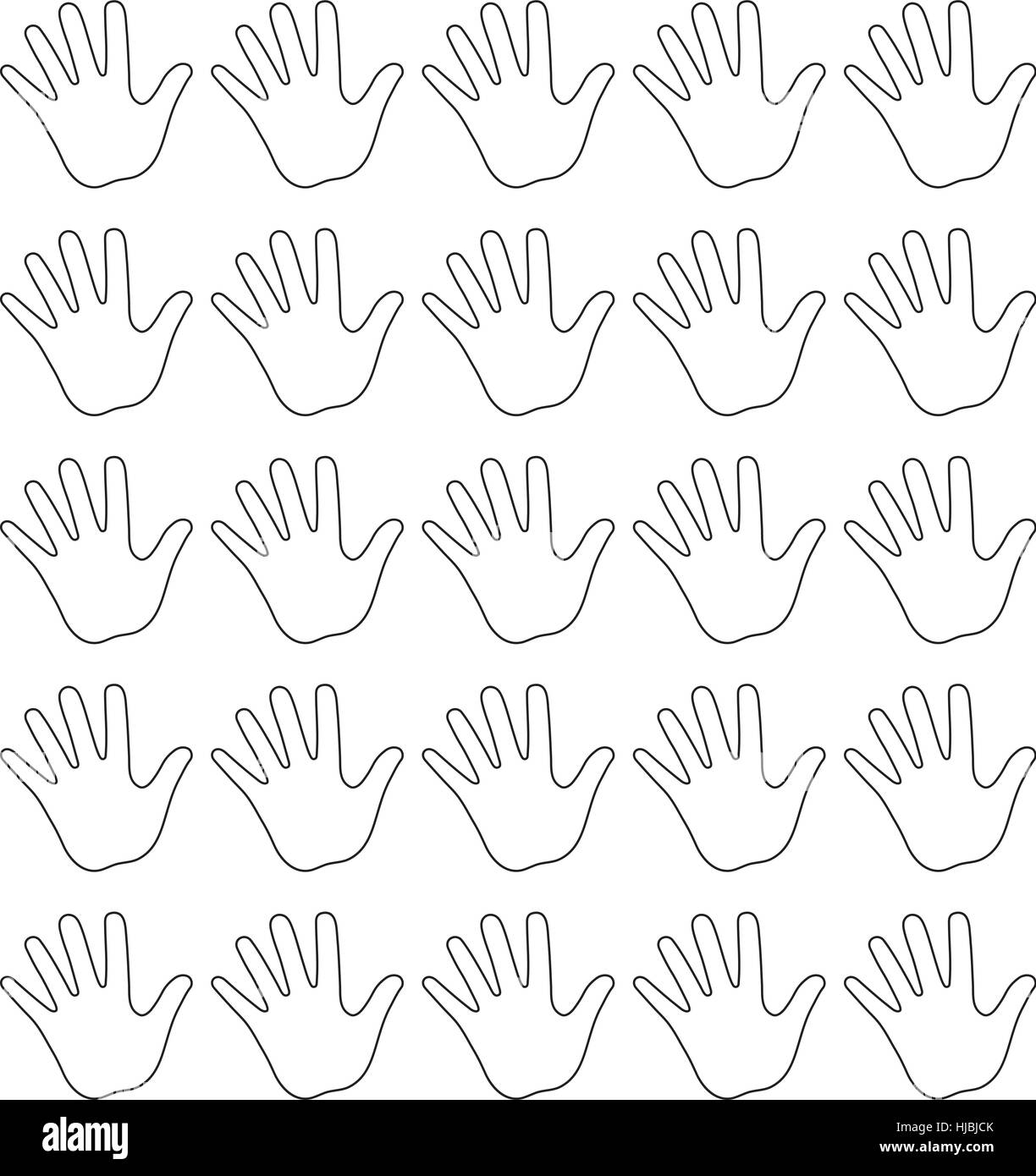 Human hand symbol icon vector illustration graphic design Stock Vector ...