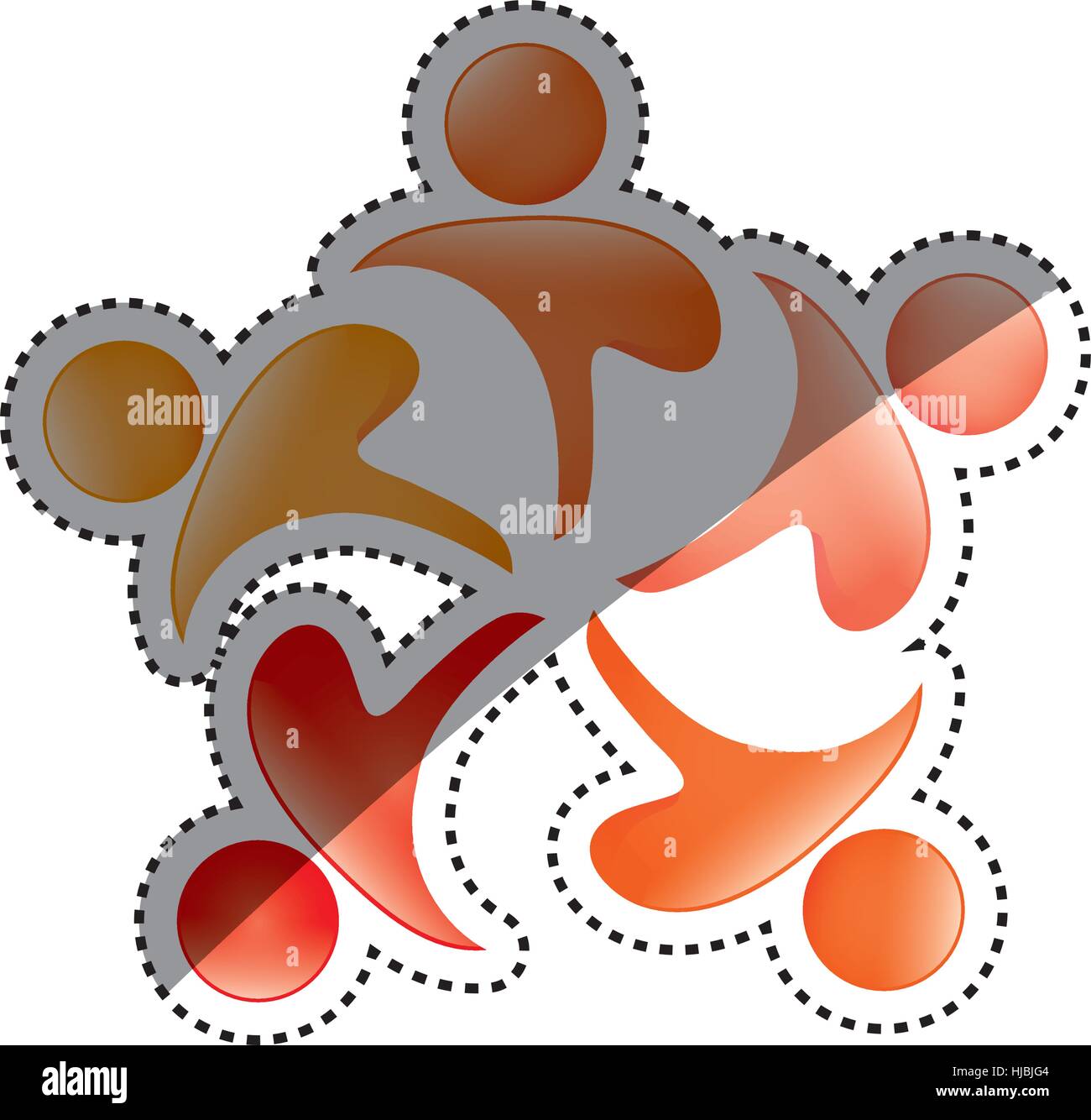 Abstract people symbol icon vector illustration graphic design Stock ...