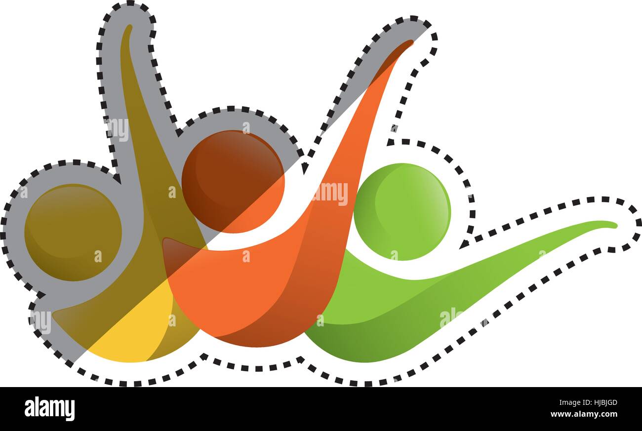 Abstract people symbol icon vector illustration graphic design Stock ...