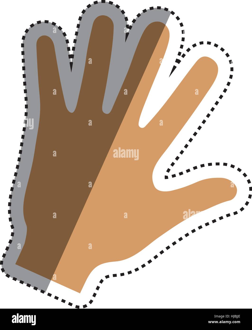 Human hand symbol icon vector illustration graphic design Stock Vector ...