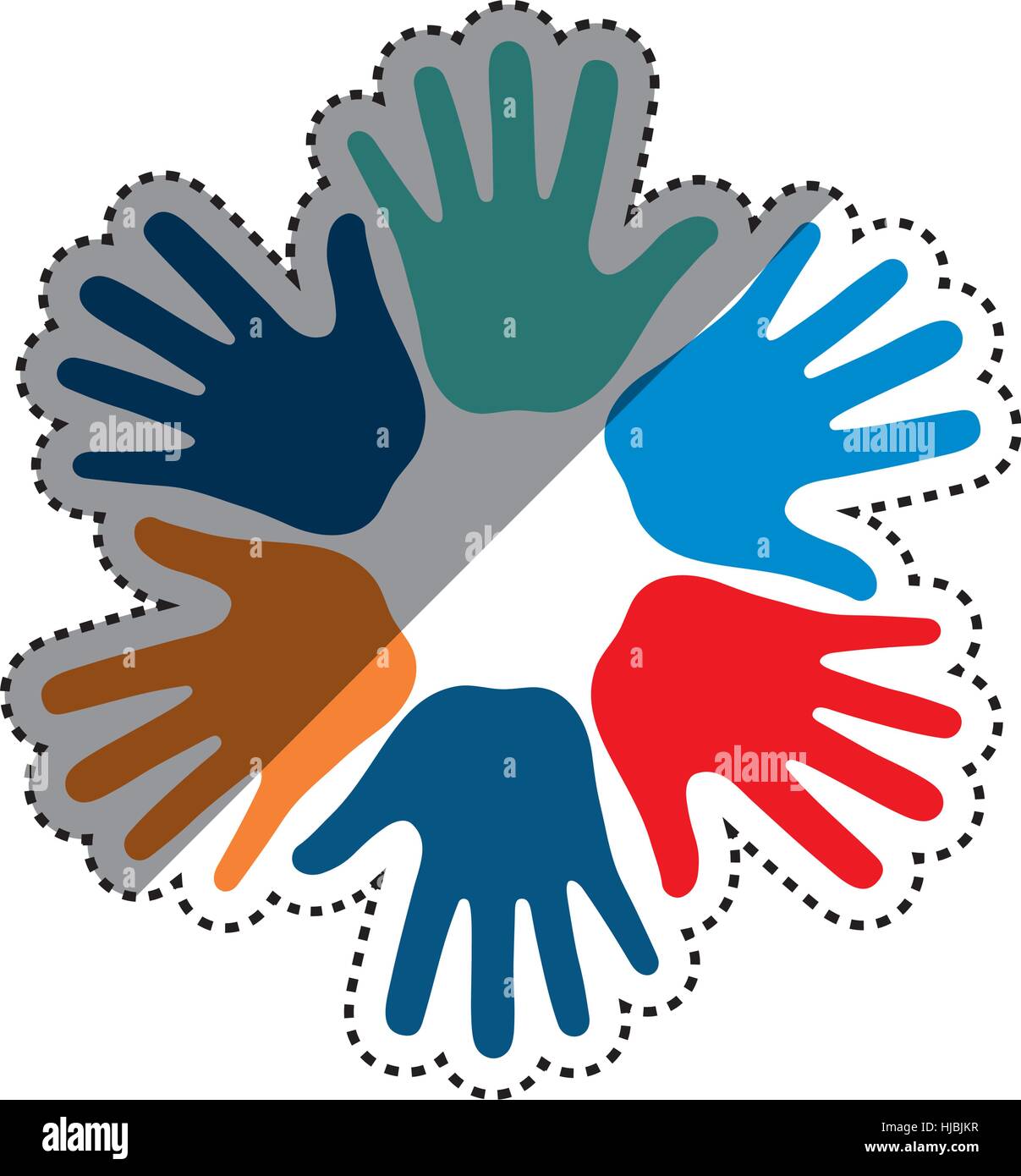 Child show hands Stock Vector Images - Alamy