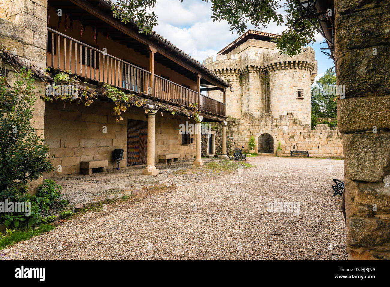 Castle of Granadilla, Caceres, Extremadura, Spain Stock Photo - Alamy