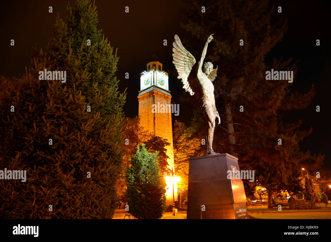 Angel clock tower hi-res stock photography and images - Alamy