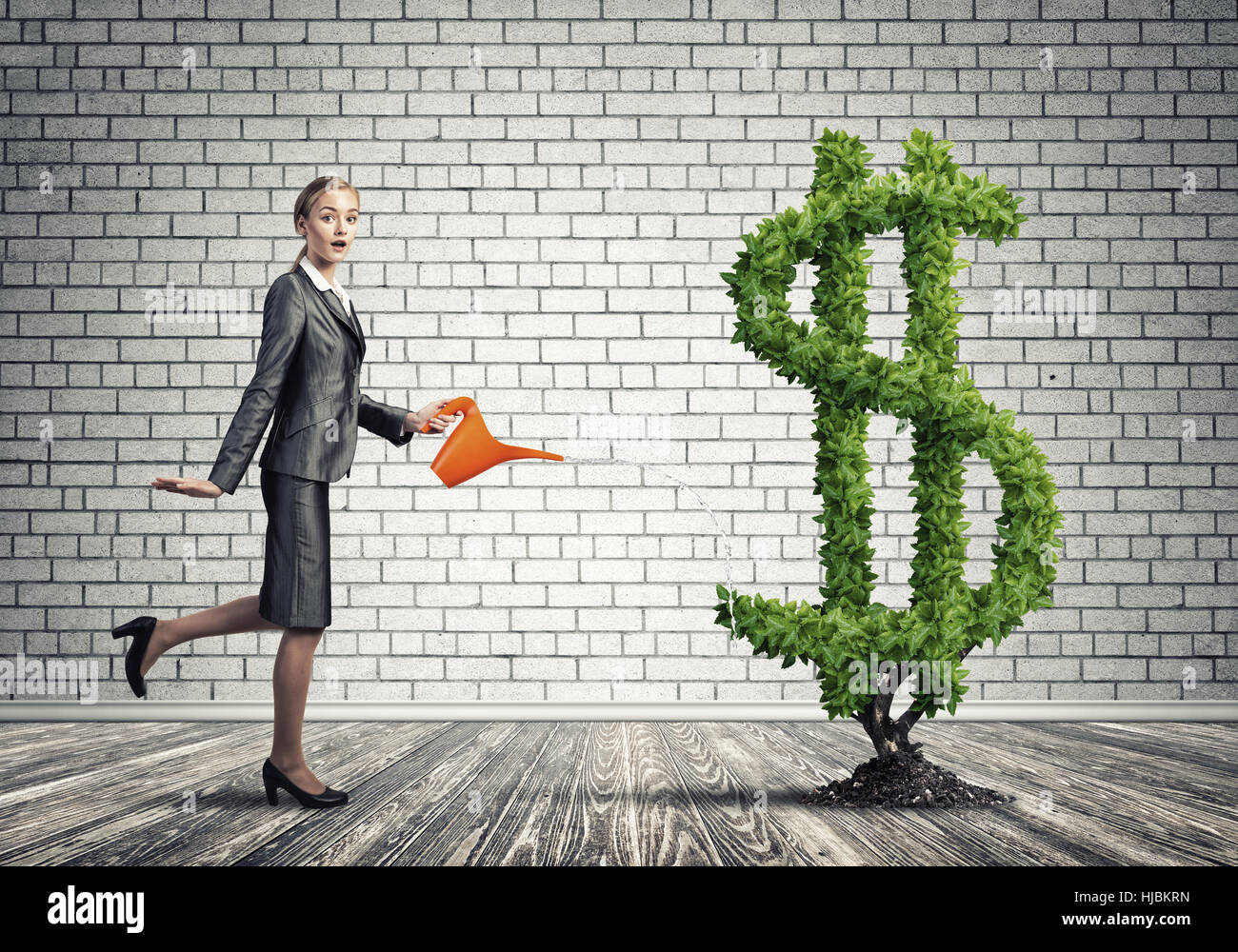 Make your money grow Stock Photo - Alamy