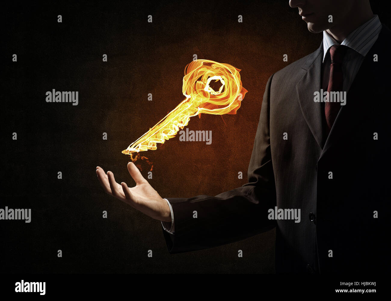Key fire sign Stock Photo - Alamy