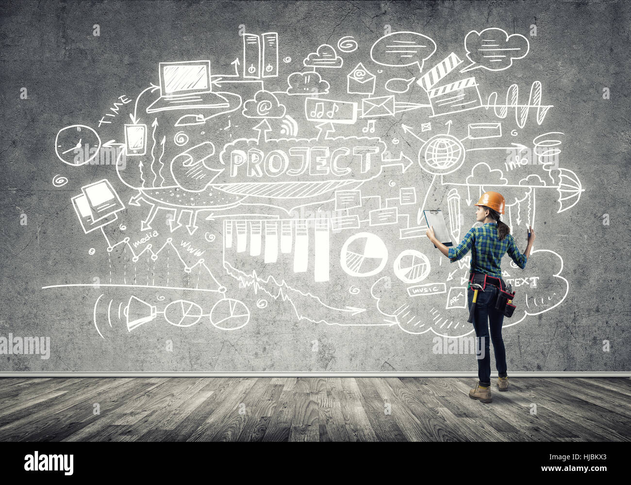 Industrial construction and maintenance Stock Photo - Alamy