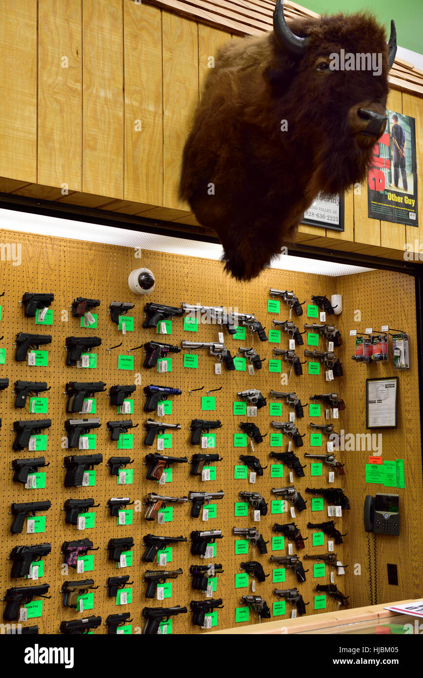 Handguns section inside Sportsman's Warehouse hunting section, Prescott ...