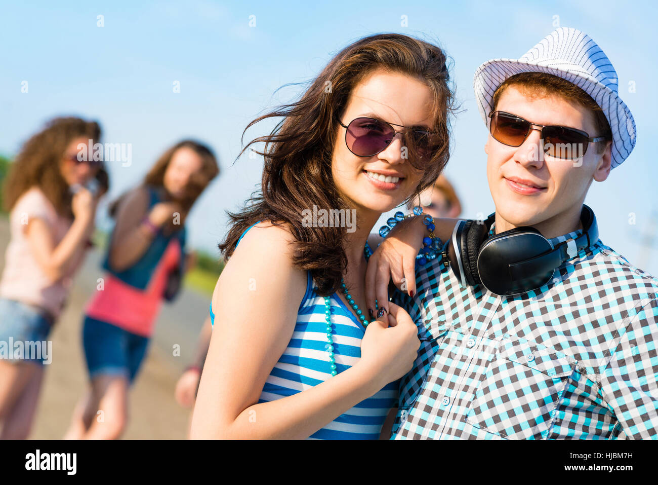 Female friends shouting standing hi-res stock photography and images ...