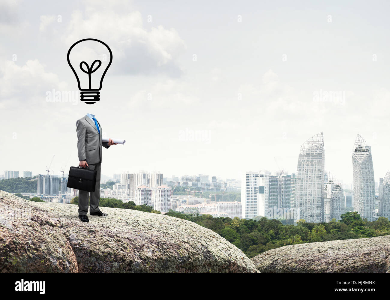 Man of creative ideas Stock Photo - Alamy
