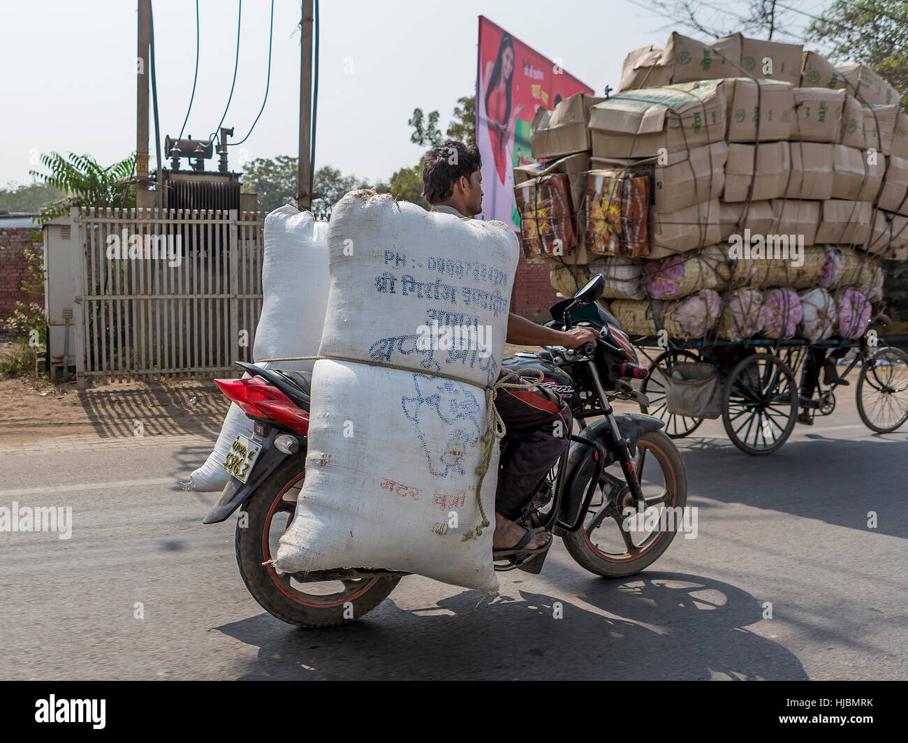 Overloaded Motorcycle