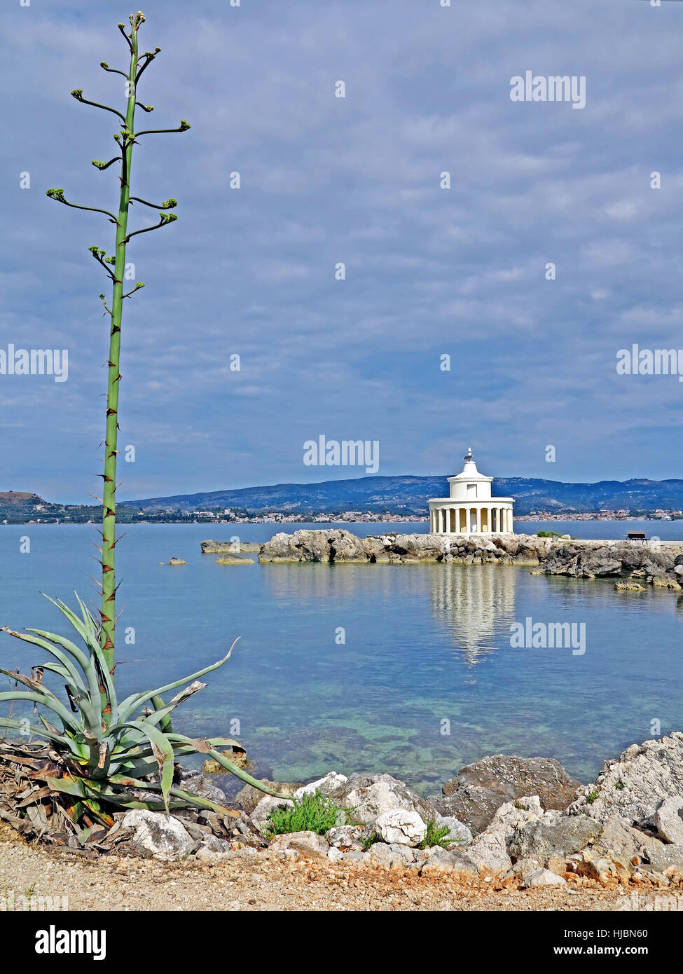Fanairi Lighthouse which is located at the entrance to Argostoli bay ...