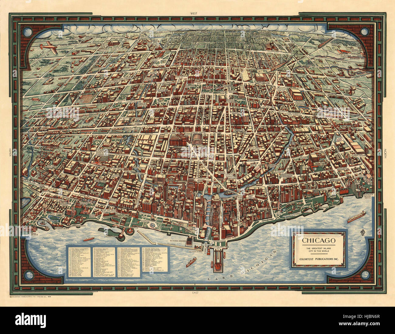 Map of chicago in 1938 hi-res stock photography and images - Alamy