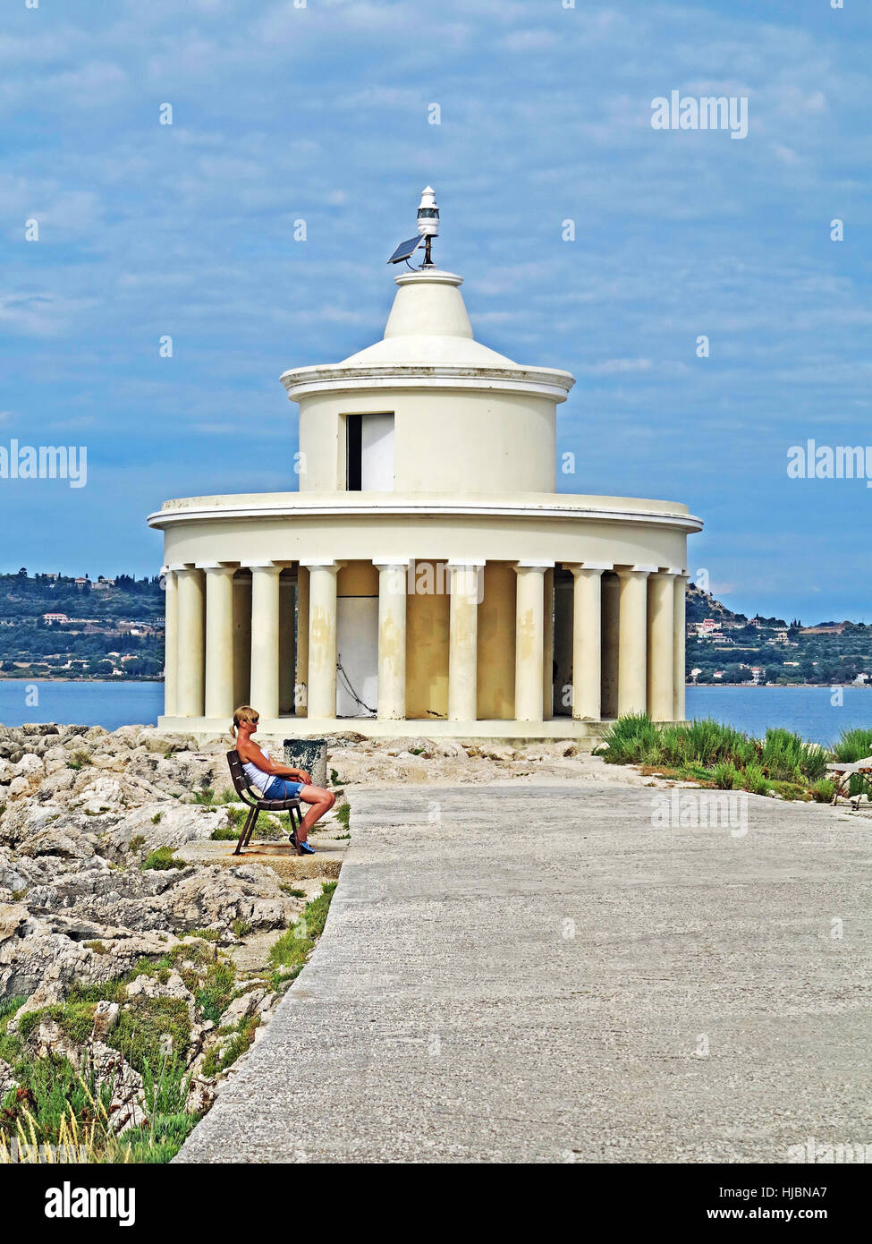 Fanairi Lighthouse which is located at the entrance to Argostoli bay ...
