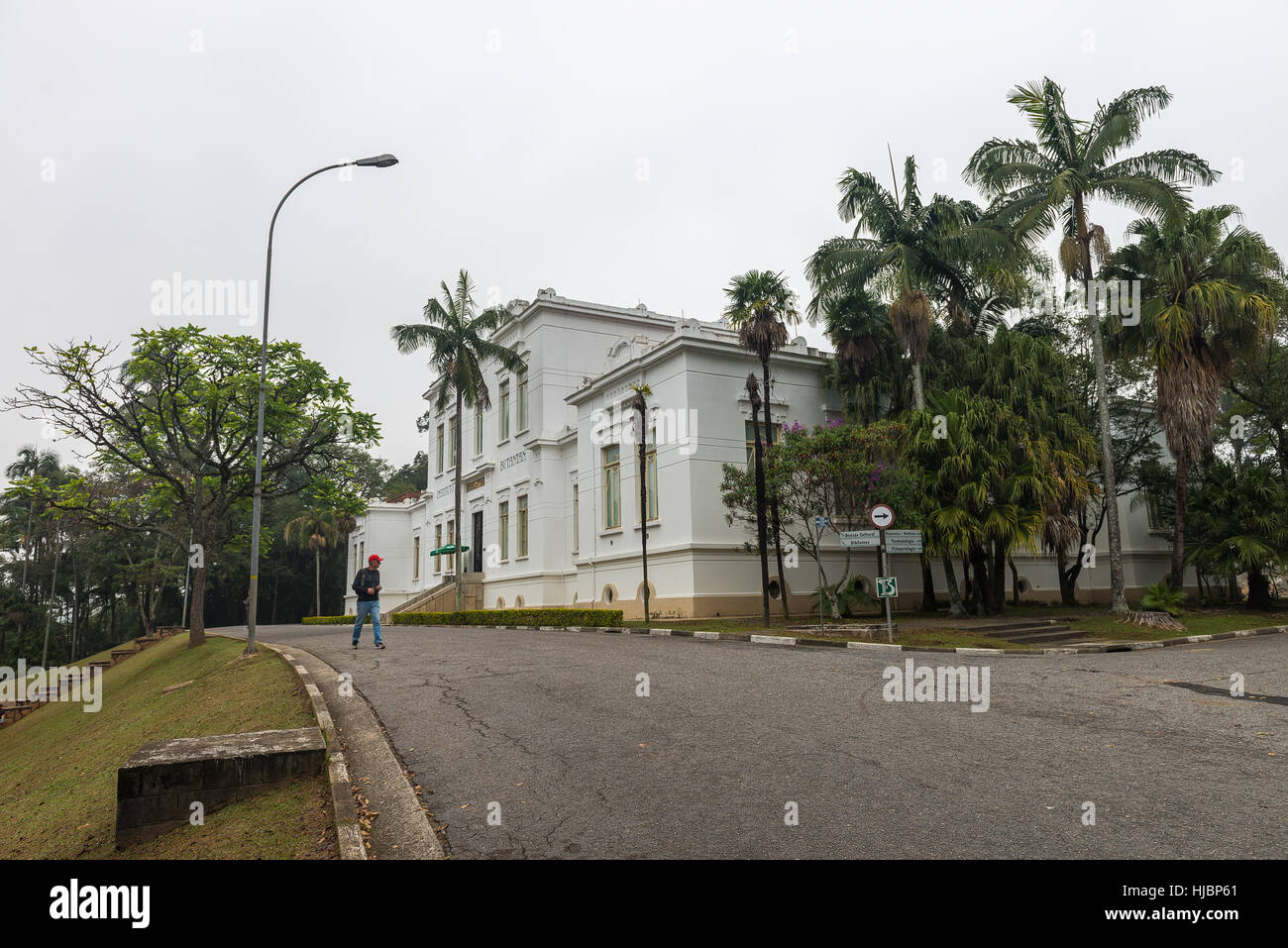 Sao Paulo, Brazil june 18, 2016. Facade of Vital Brazil Building in ...