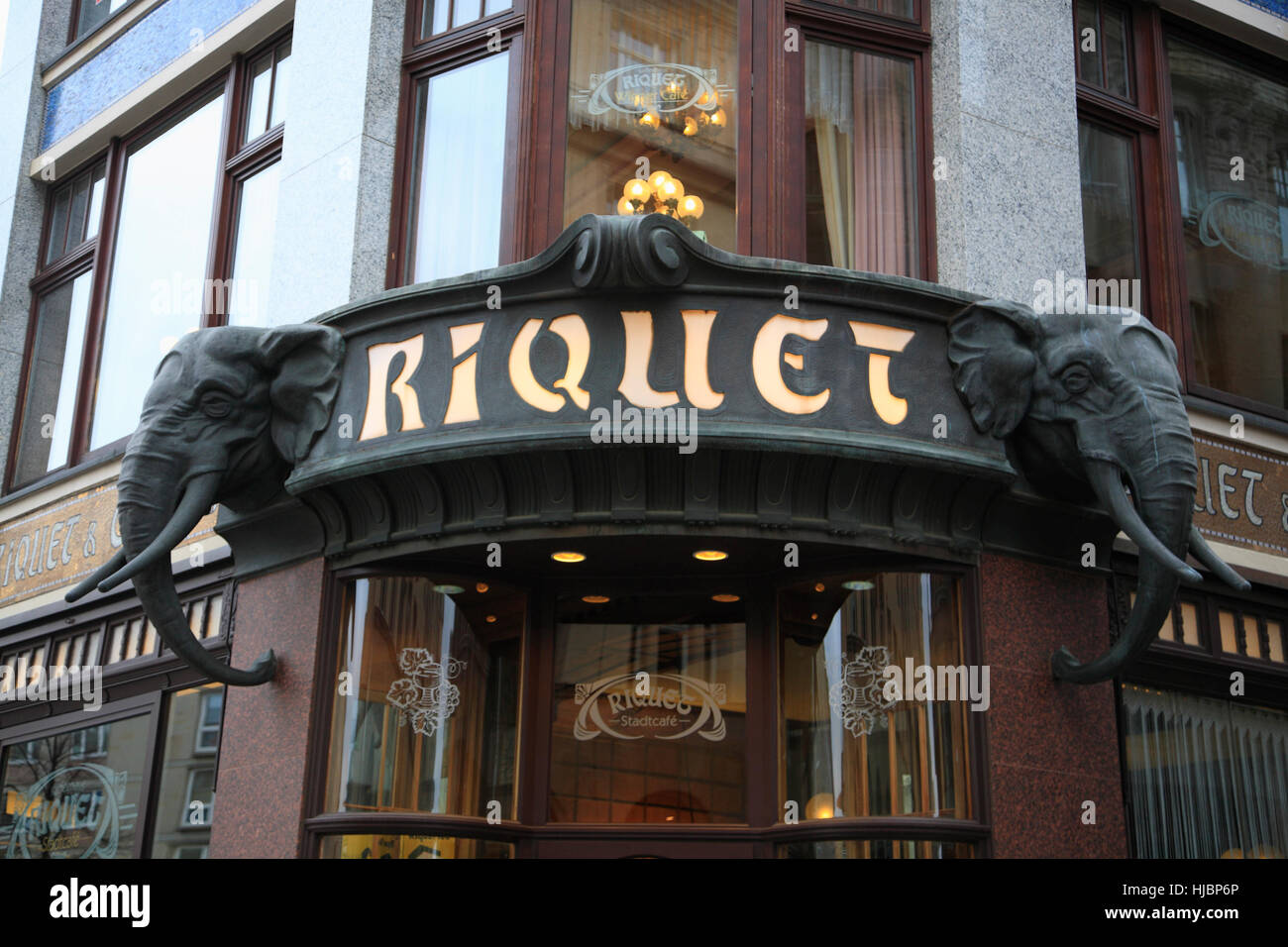 Cafe RIQUET, Leipzig, Saxony, Germany, Europe Stock Photo - Alamy