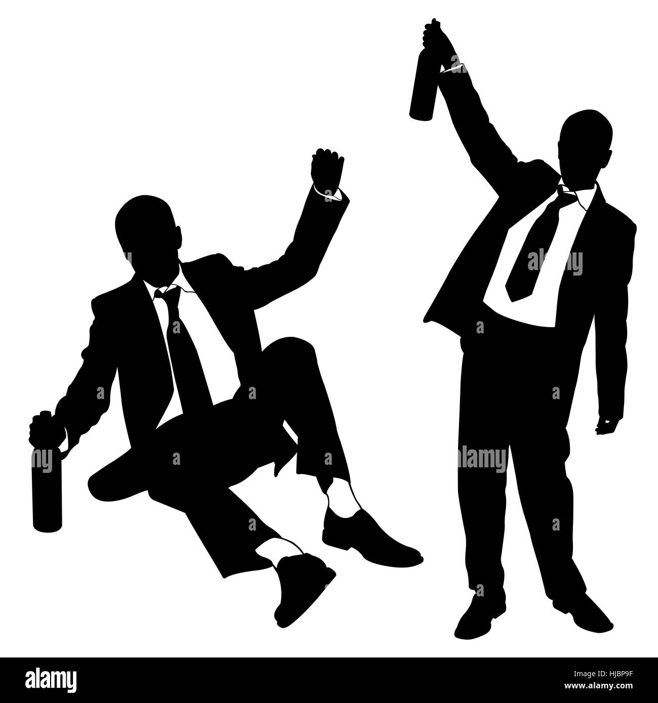 Drunk alcohol addicted man Cut Out Stock Images & Pictures - Alamy