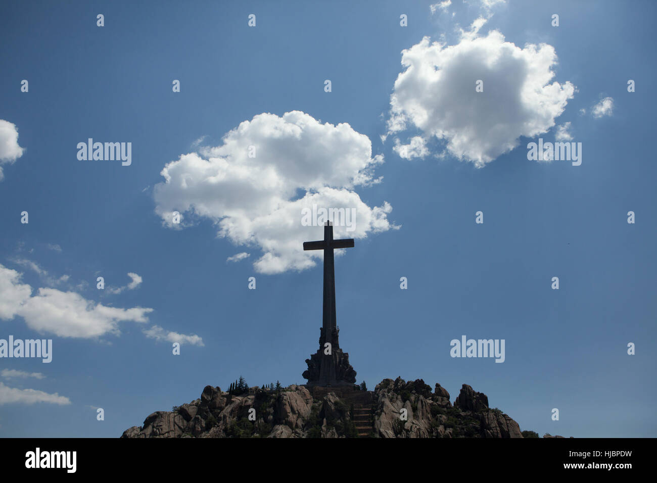 The Holy Cross over the Basilica de la Santa Cruz (Basilica of the Holy ...