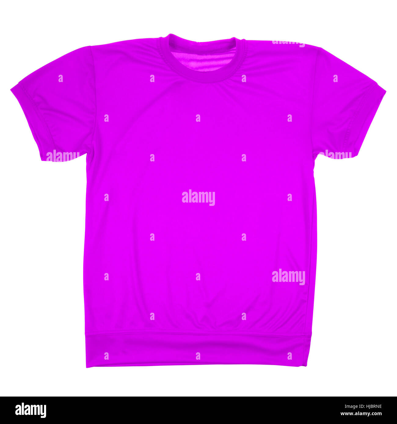 Violet blank t-shirt isolated on white. Clipping path inside. Ready for ...