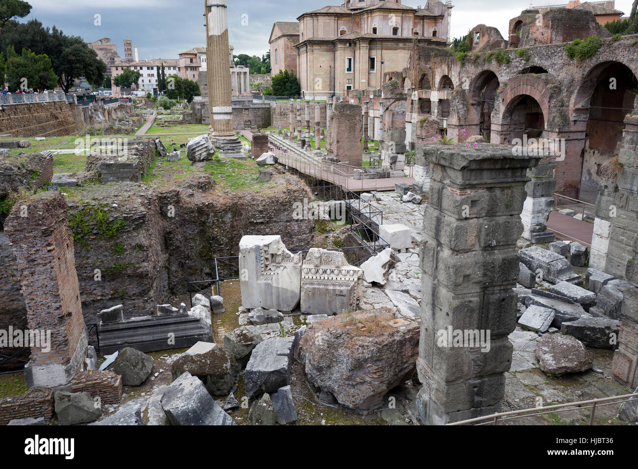 Forum Romanum, ancient Rome Stock Photo - Alamy
