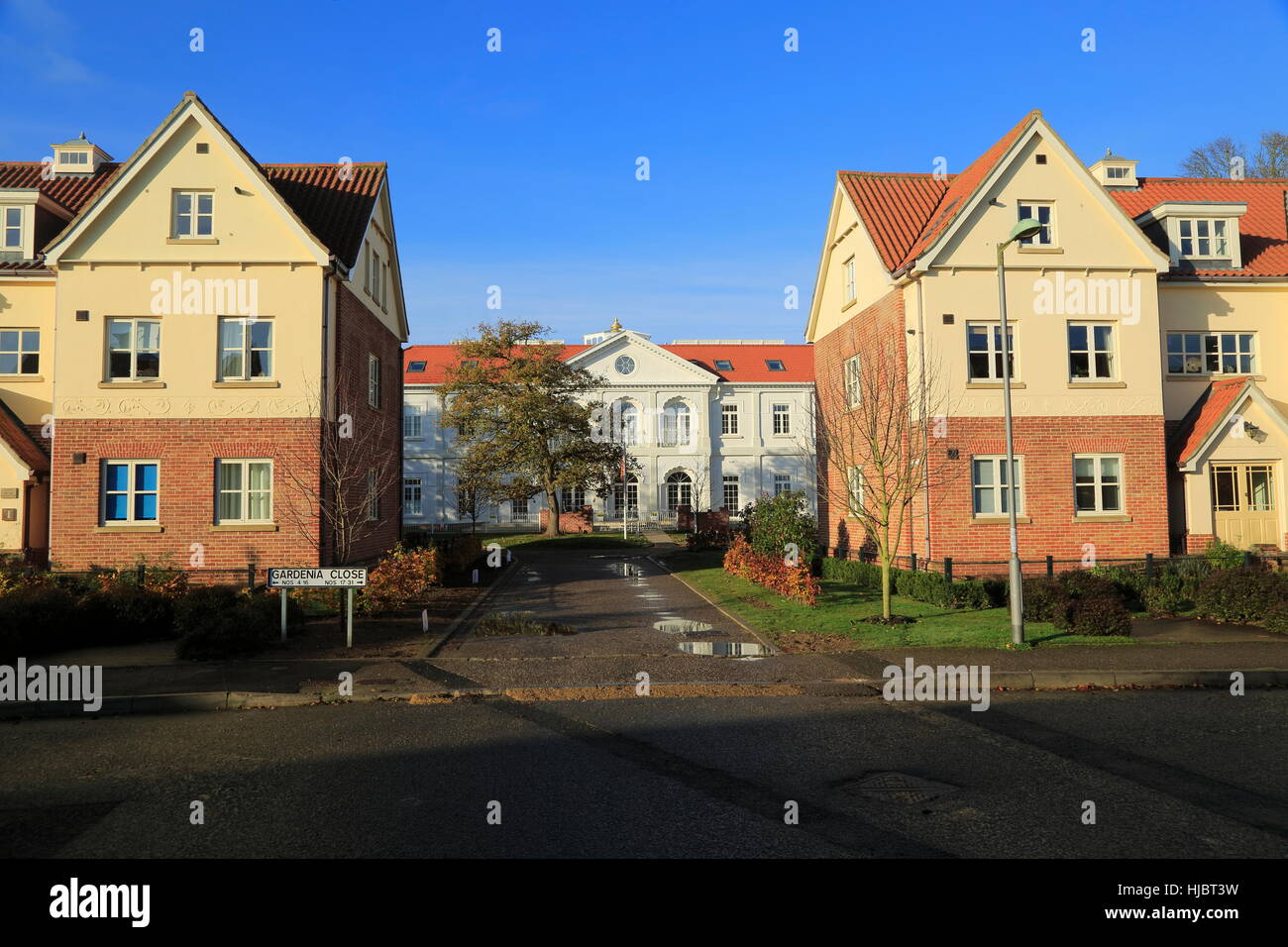 Housing maharishi garden village rendlesham hi-res stock photography ...