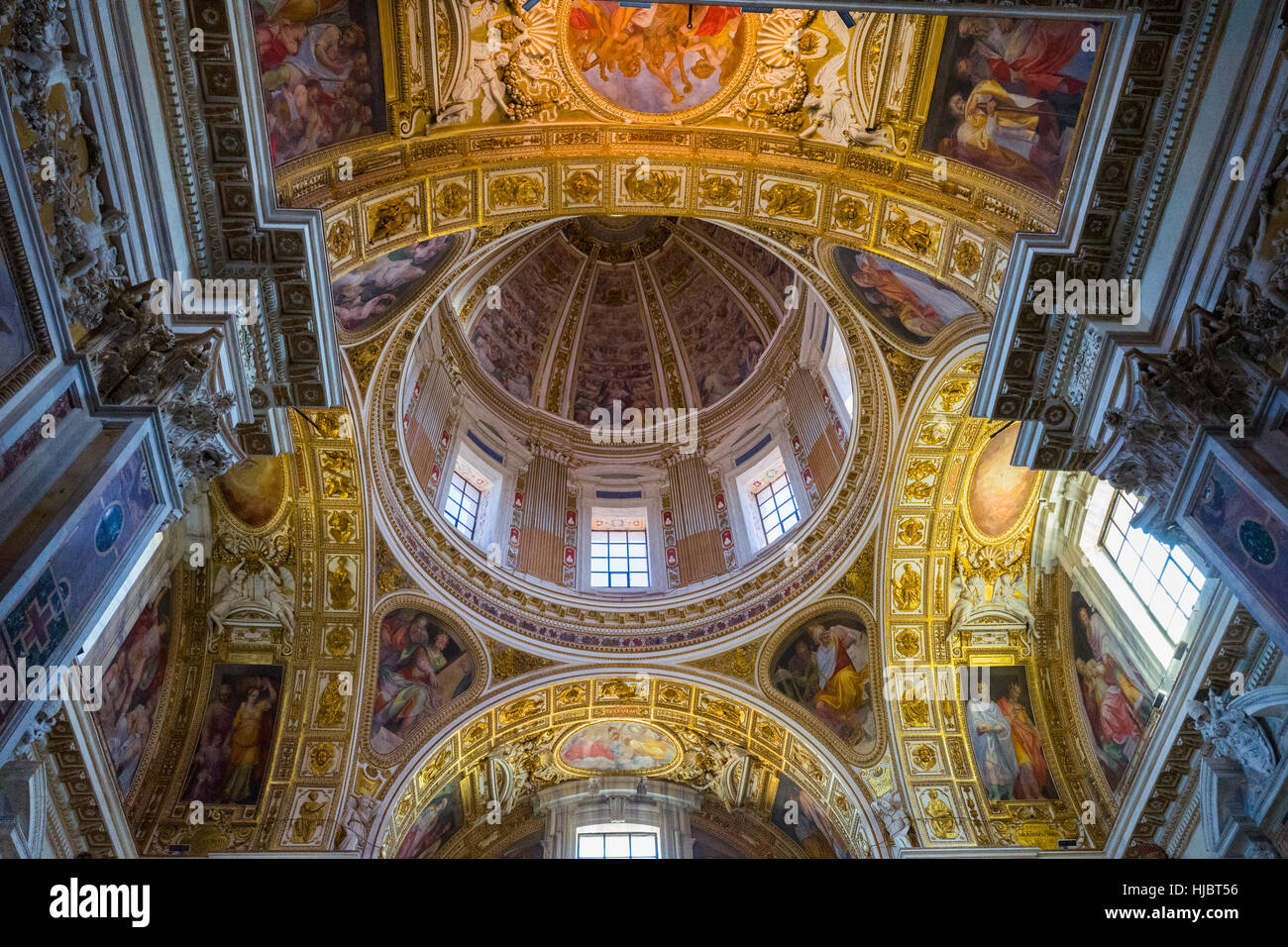 painted ceilings in the Vatican museum, Rome Stock Photo - Alamy
