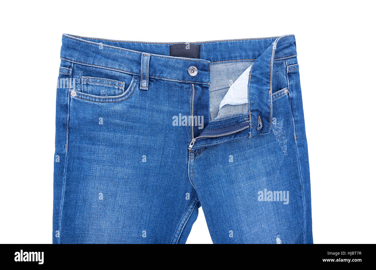 Zipper denim pants Stock Photo - Alamy