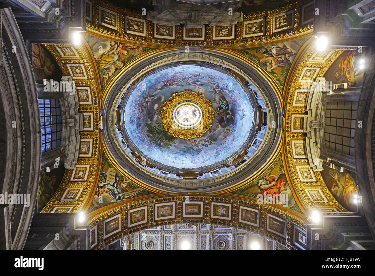 painted ceilings in the Vatican museum, Rome Stock Photo - Alamy