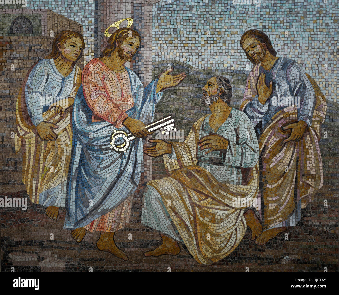 painting of Jezus Christ in the Vatican museum, Rome Stock Photo - Alamy