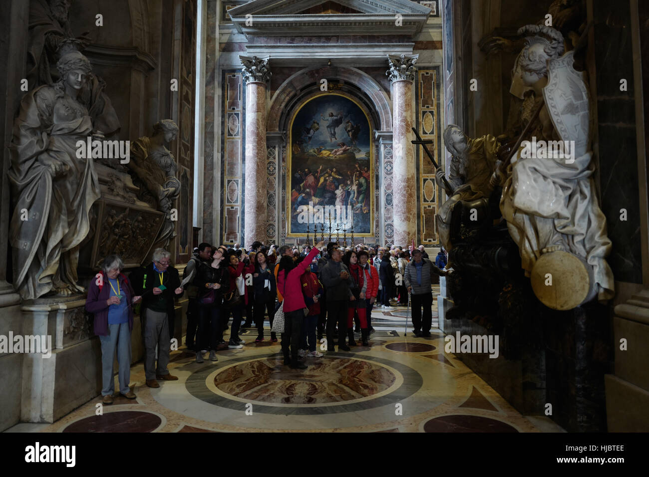 Inside the Vatican Church, St Peter's basilica Stock Photo - Alamy