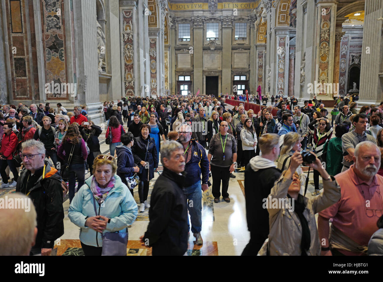 Inside the Vatican Church, St Peter's basilica Stock Photo - Alamy