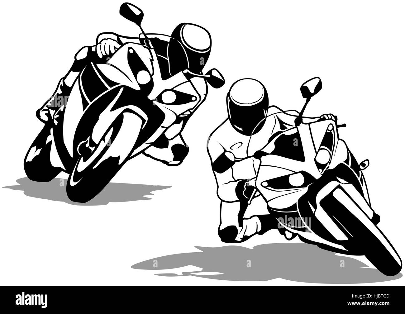 Motorcycle Biker Set Stock Vector Image & Art - Alamy