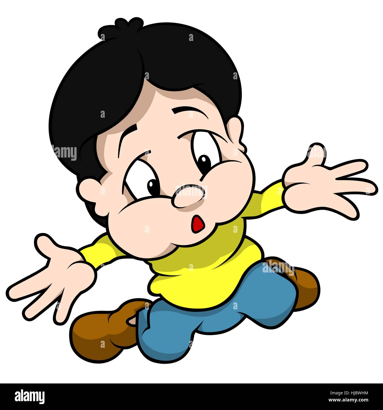 Boy kneeling Stock Vector Images - Alamy