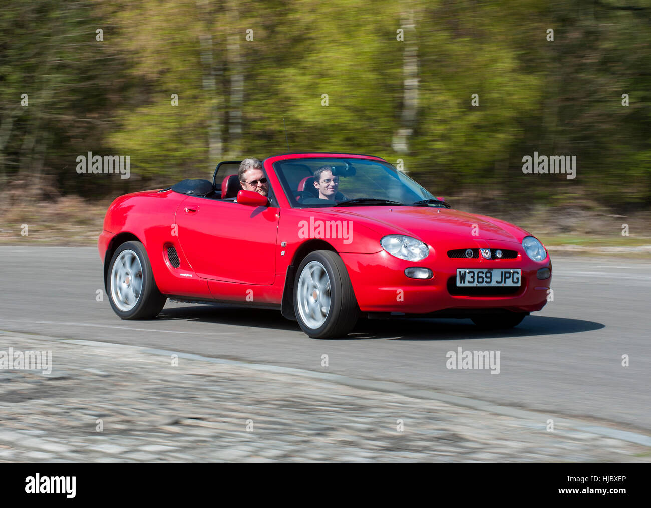 2000 MGF young timer classic open British sports car Stock Photo - Alamy
