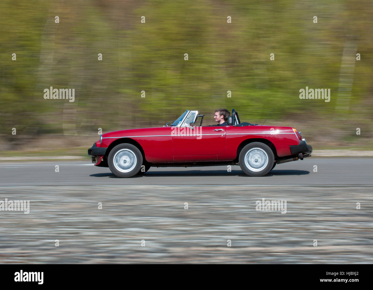 1979 MGB rubber bumper roadster, classic British open sports car Stock ...