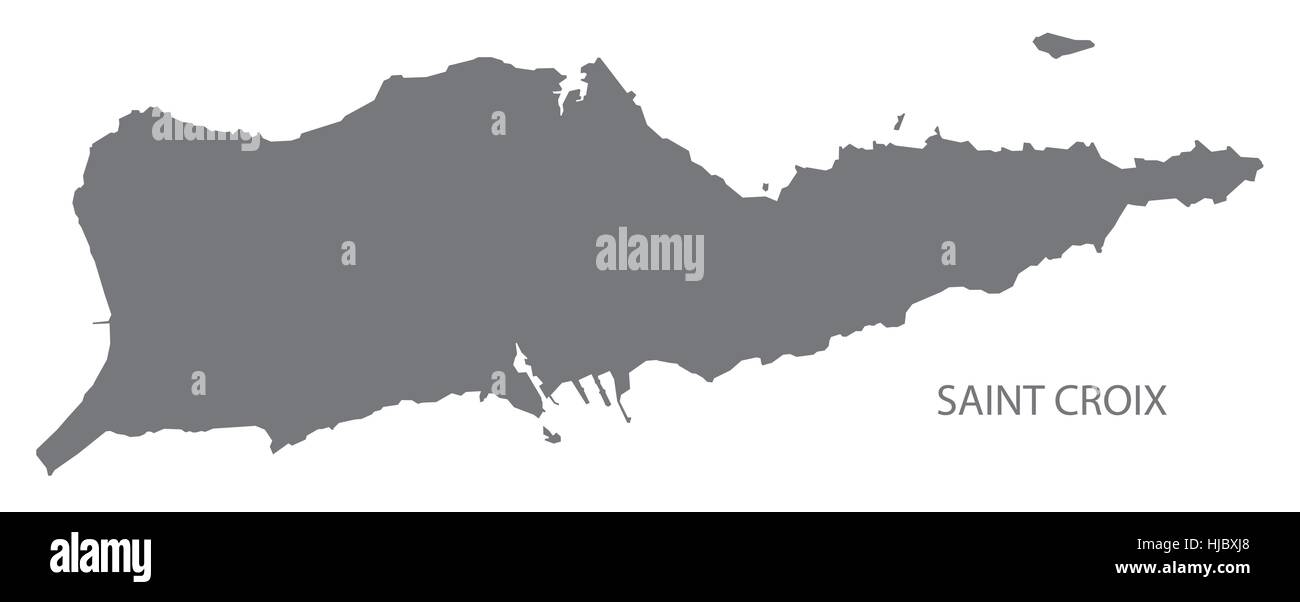 Saint croix vector map Cut Out Stock Images & Pictures - Alamy