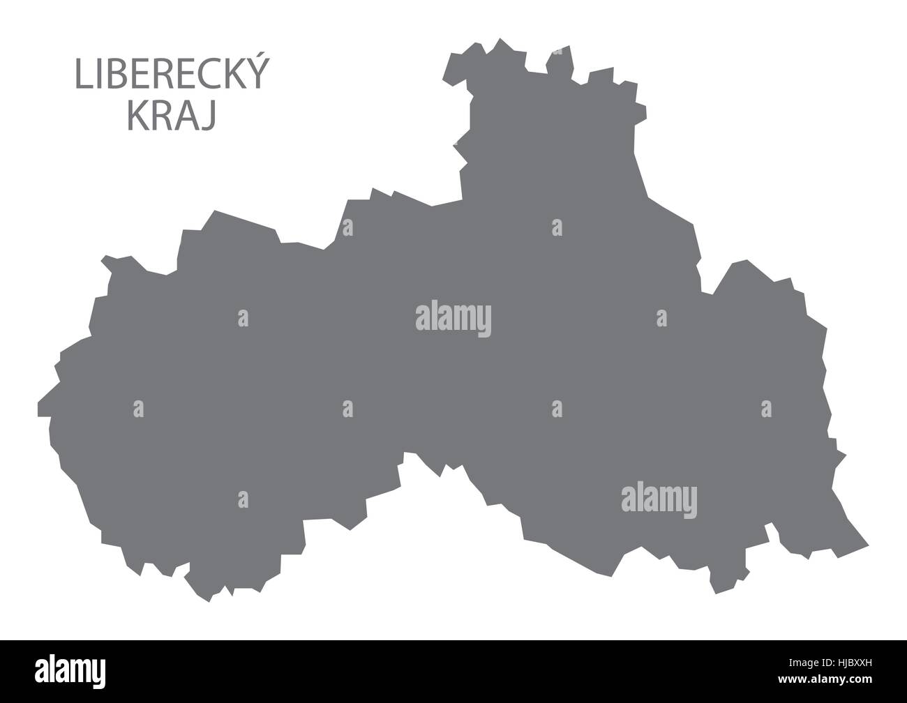 Liberecky vector map hi-res stock photography and images - Alamy
