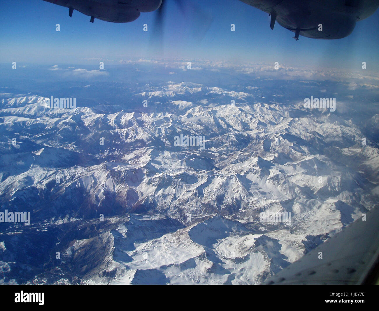 The Alps from the Air Stock Photo - Alamy