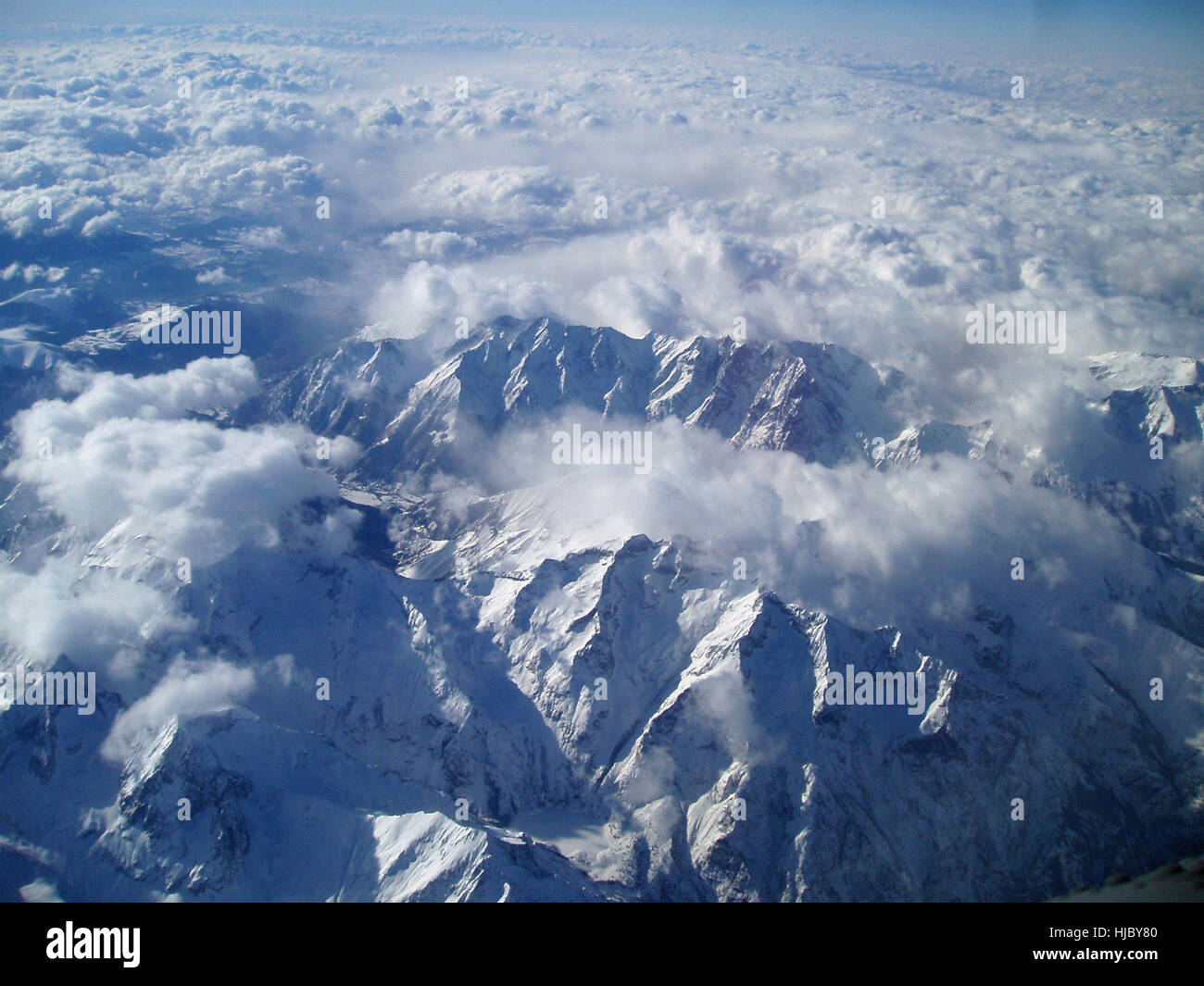 The Alps from the Air Stock Photo - Alamy