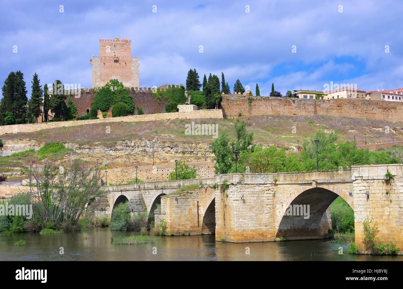 city, town, bridge, fortress, roman, river, water, chateau, castle ...