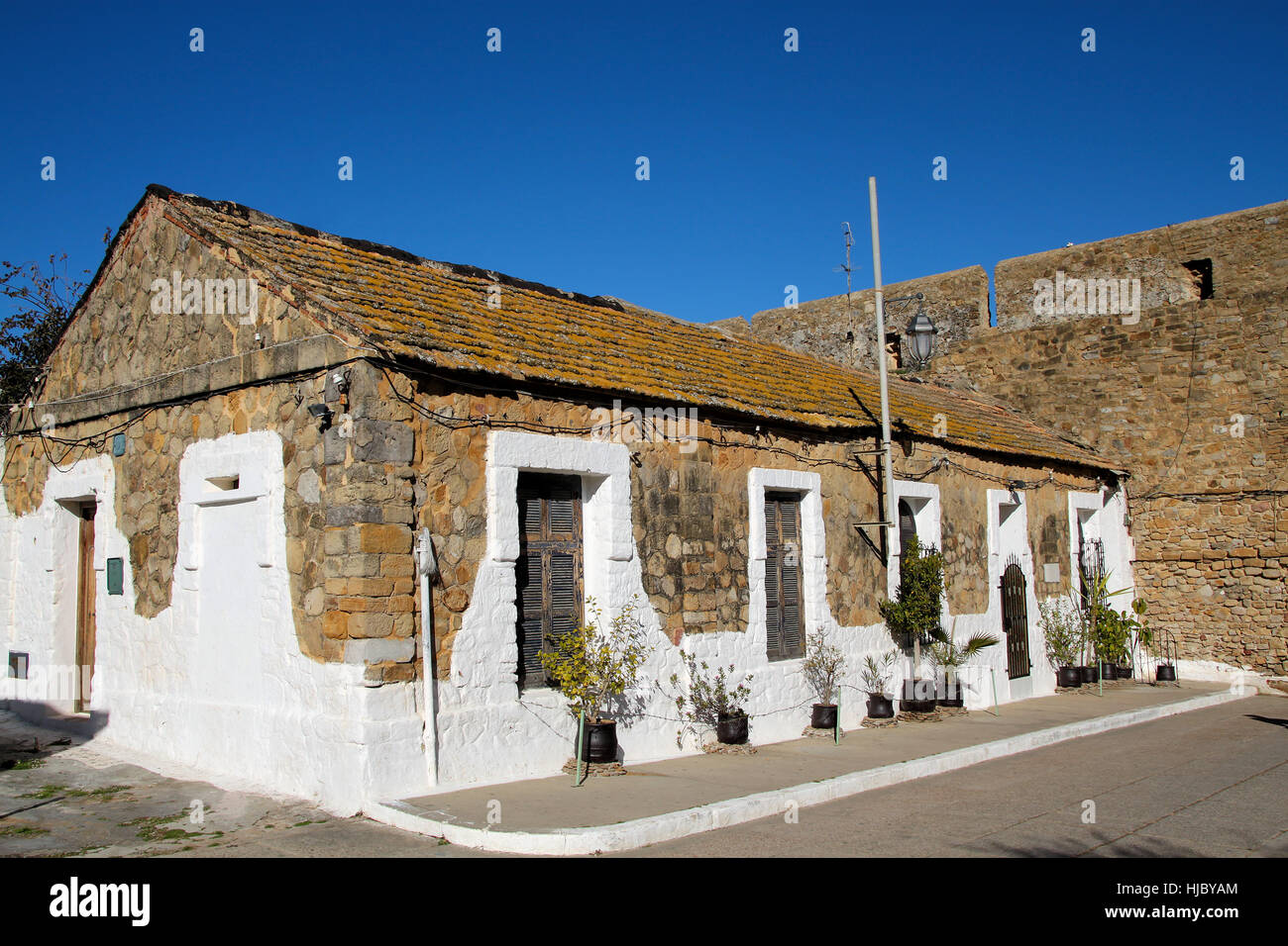 house in historical city wall Stock Photo - Alamy