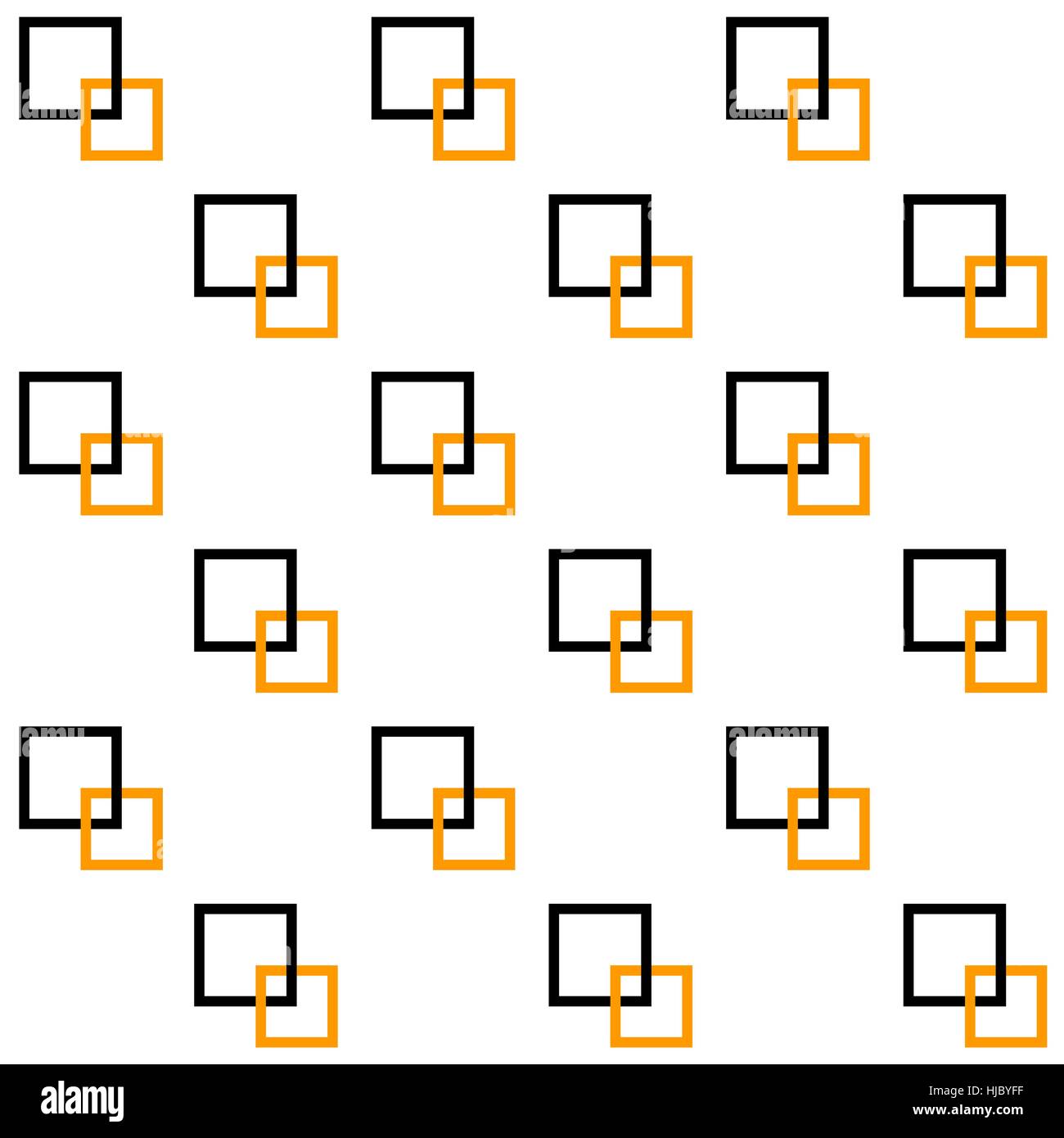 Simple overlapping squares pattern on white - seamless, repeating, tile ...