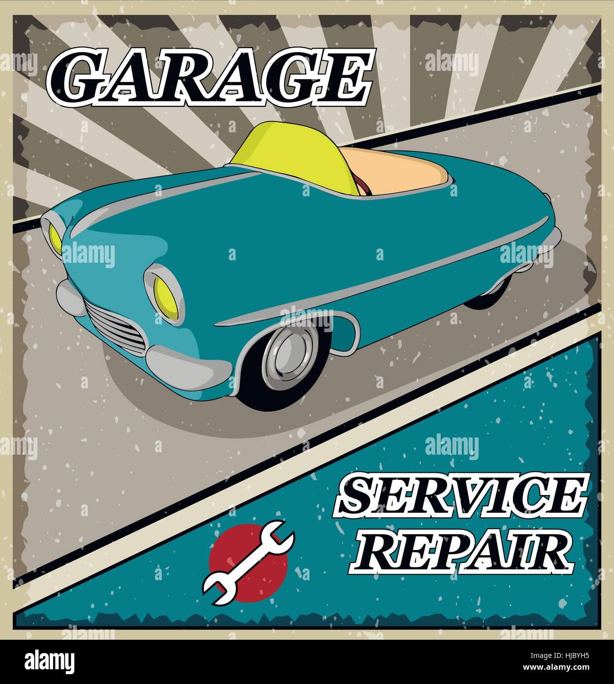 Retro automotive Stock Vector Images - Alamy