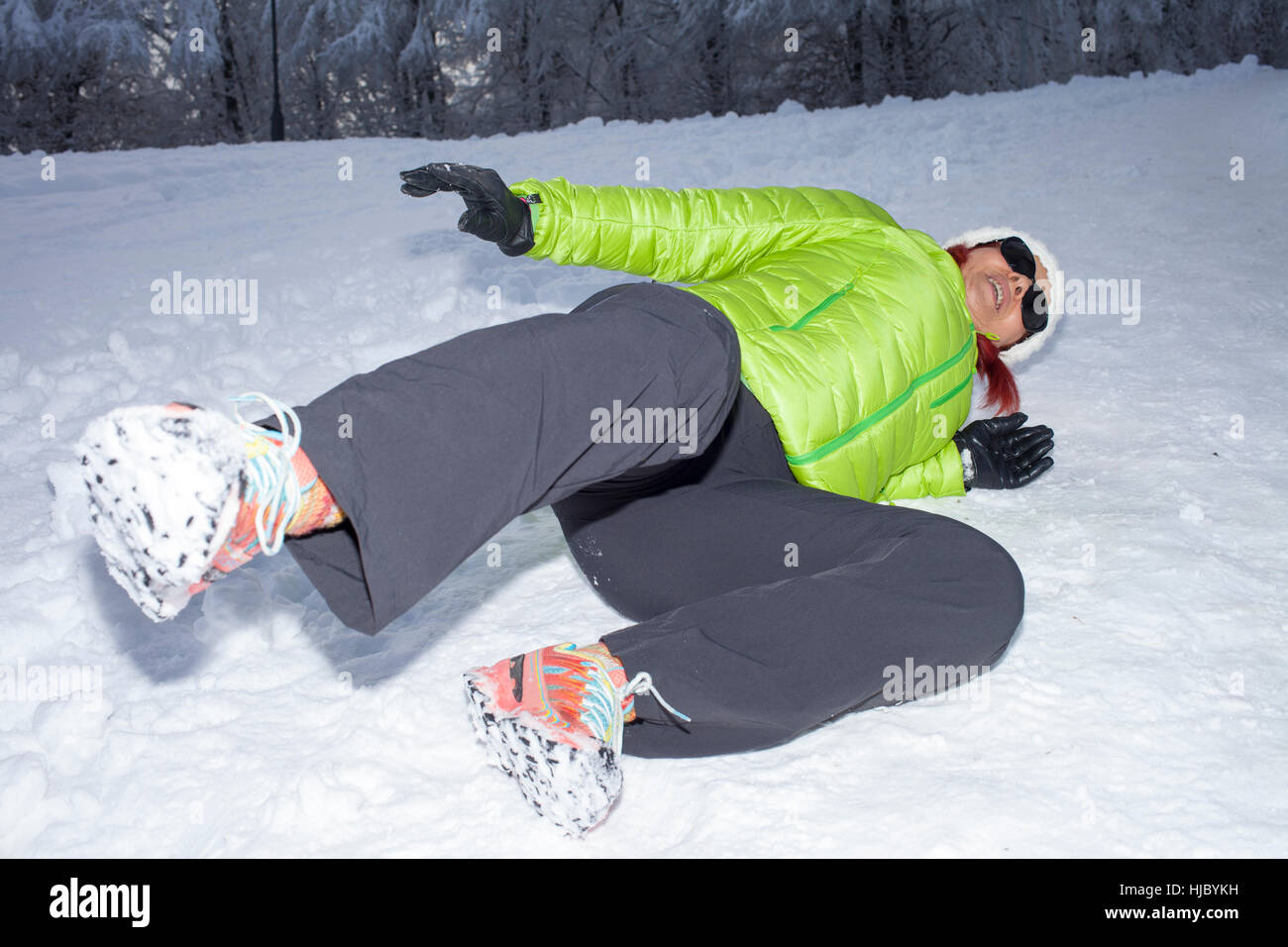 Slip, ice, steps hi-res stock photography and images - Alamy